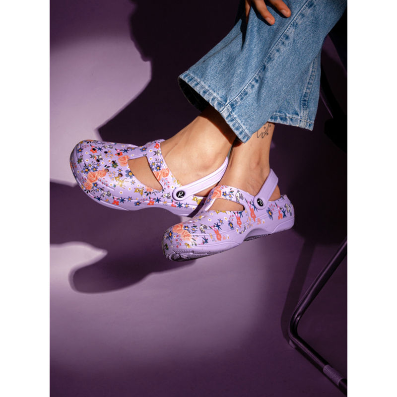 Buy Indifeet Purple Stylish and Classic Waterproof Rubber Clogs with ...