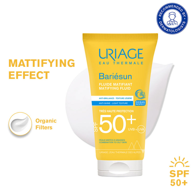 Buy Uriage Bariesun Mattifying Sunscreen SPF50+ Light & Non-Sticky, No ...