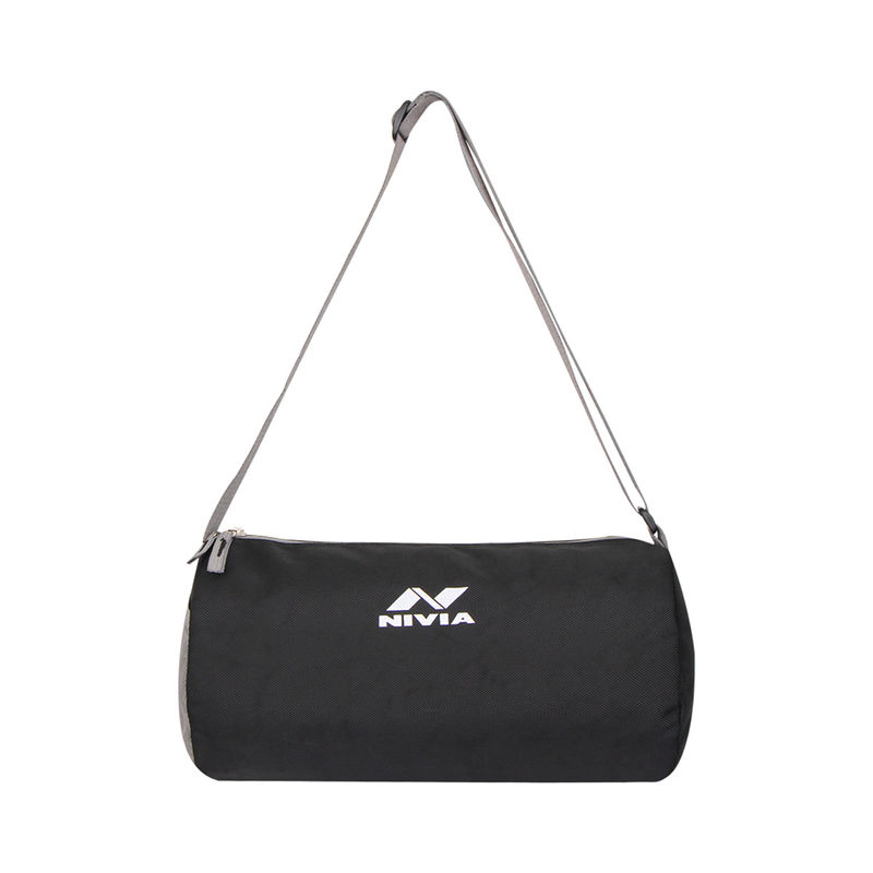 Buy Nivia Basic Duffle Bag (Black and Grey) Online