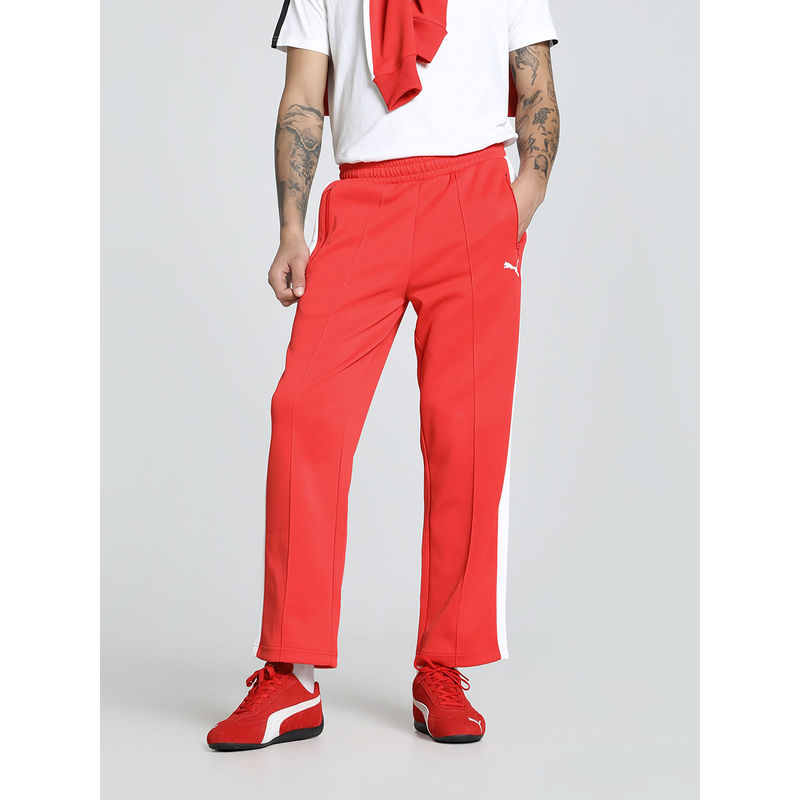 Buy Puma T7 Always On Relaxed Fit Men's Red Trackpant Online