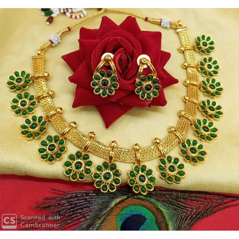 Buy Anika's Creation Exclusive Temple Collection Jewellery Set for ...