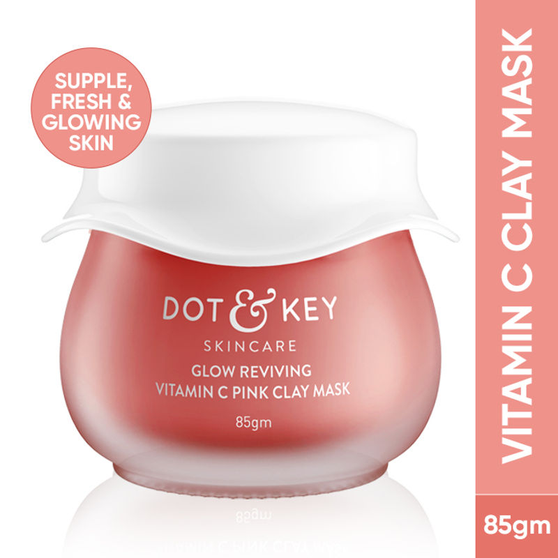 Buy Dot & Key Pink Clay Face Mask For Glowing Skin With Vitamin C ...