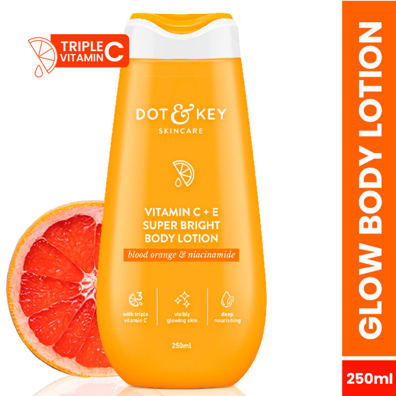 Buy Dot & Key Vitamin C + E Super Bright Body Lotion, With Blood Orange ...