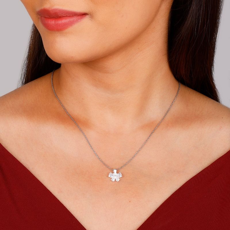 Buy GIVA Sterling Silver Butterfly Dazzling Pendant with Link Chain for ...