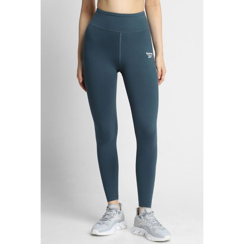 Buy Reebok Women Blue Cotton Tights Online
