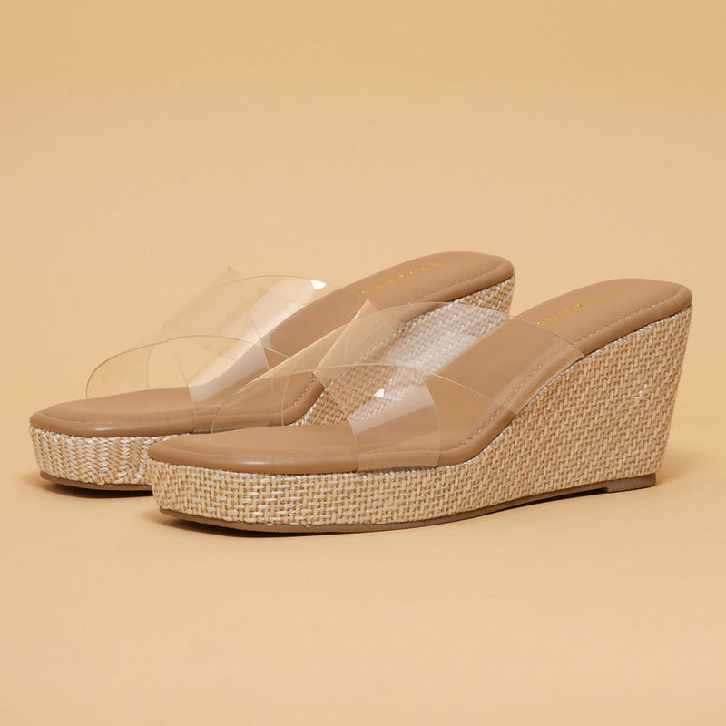 Buy Eridani Women Transparent Casual Wedges Online