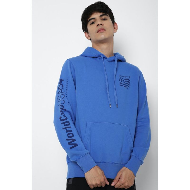 Buy American Eagle Men Blue Fifa World Cup Hoodie Online
