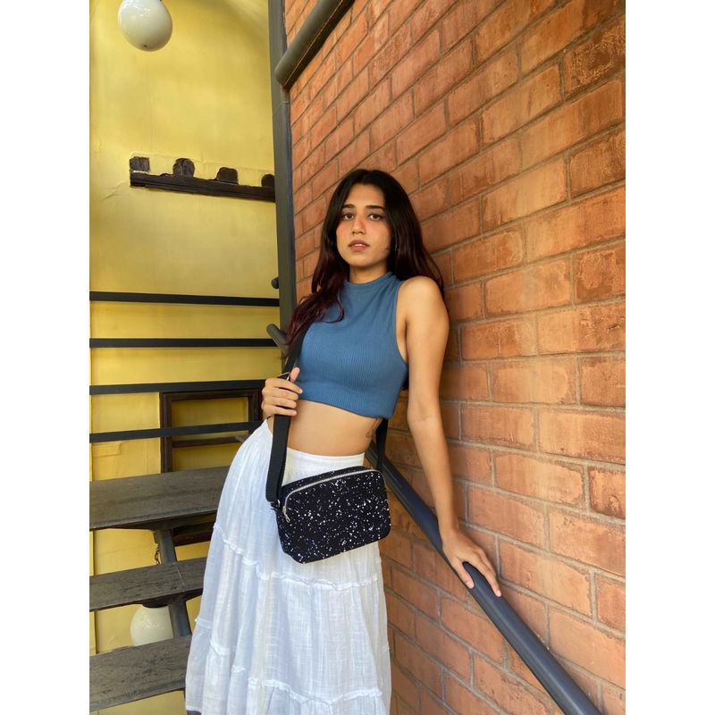 Buy EcoRight Black Unisex Cosmos Crossbody Box Sling Bag Cosmos Online