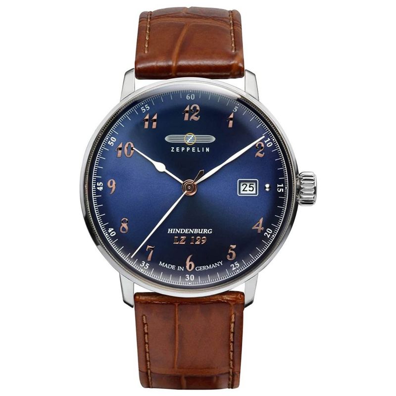 Buy Zeppelin Lz129 Hindenburg Ed.1 Date Analog Blue Dial Men's Watch ...