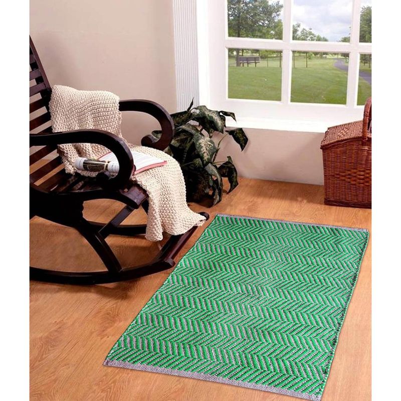 Buy THE HOME TALK Handmade Jute Rug Dust Proof Decorator Green Online