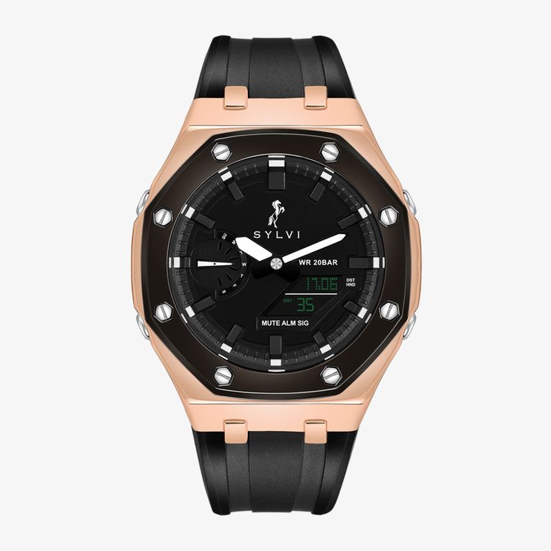 Buy Sylvi RIG ONE Silicon starp Analog Digital watch 101 Online