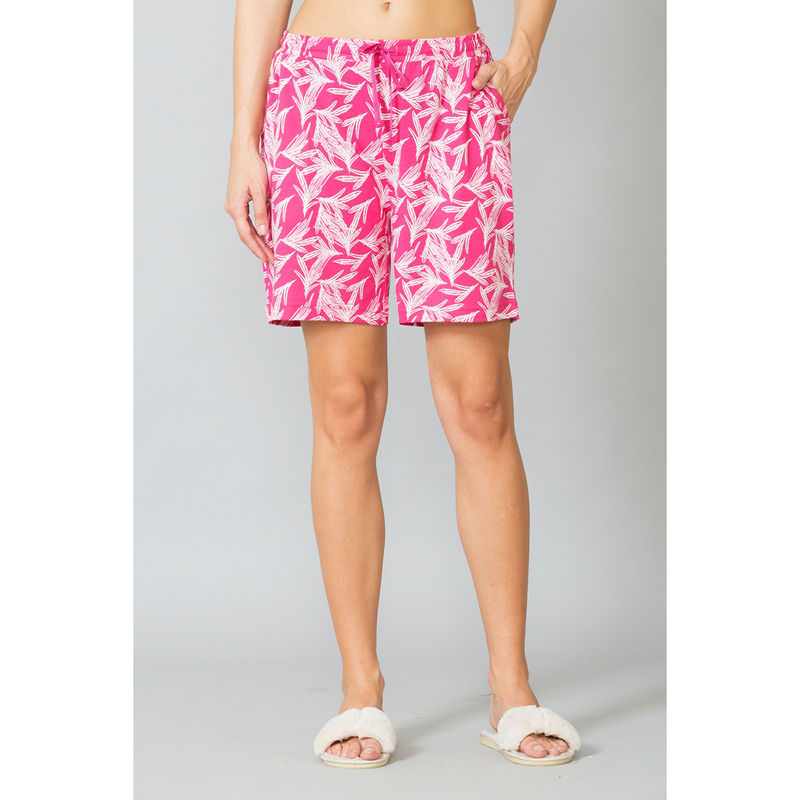 Buy Van Heusen Women Drawstring Waist & Functional Pocket Lounge Shorts ...