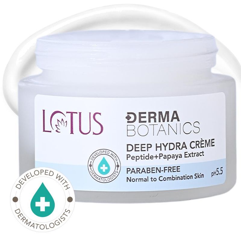 Buy Lotus DermaBotanics Peptide + Papaya Extract Deep Hydra Creme, pH5 ...