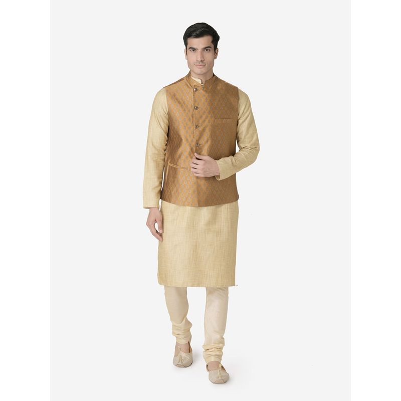 Buy TABARD Kurta Set With Nehru Jacket For Men (Set of 3) Online