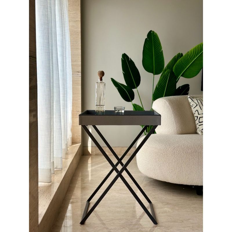 Buy Mason Home Naples Grey Butler Tray Table Online