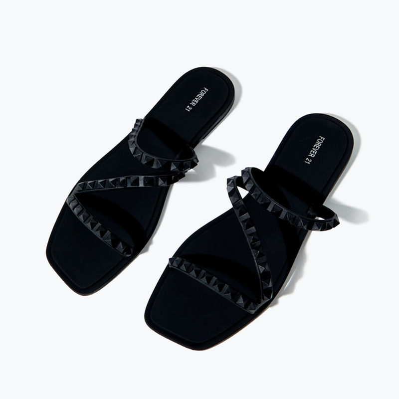 Forever 21 Navy Blue Solid Flats: Buy Forever 21 Navy Blue Solid Flats ...