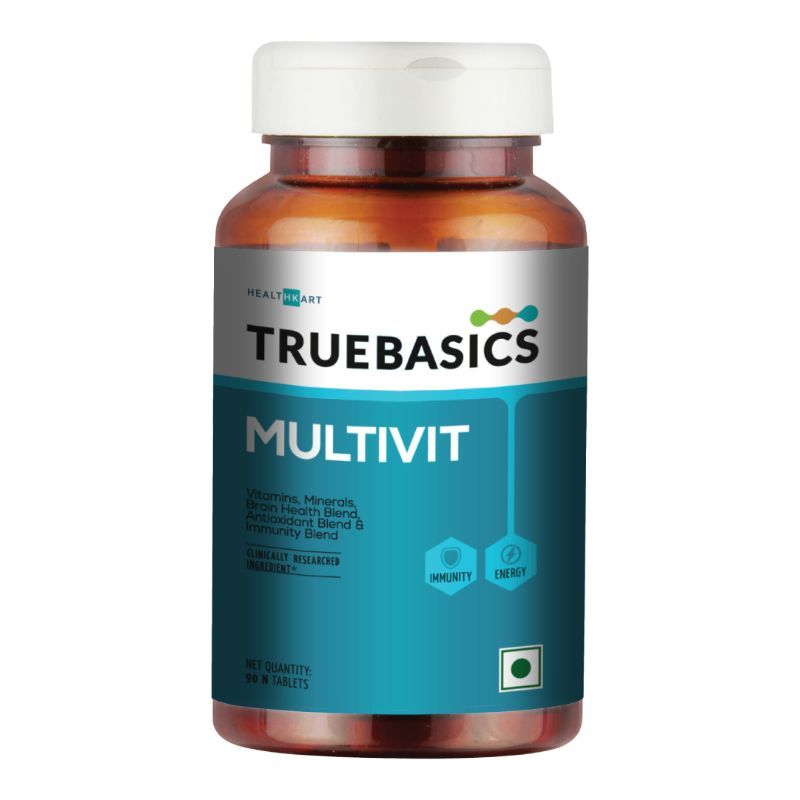 TrueBasics Multivit Tablets - Unflavoured: Buy TrueBasics Multivit ...