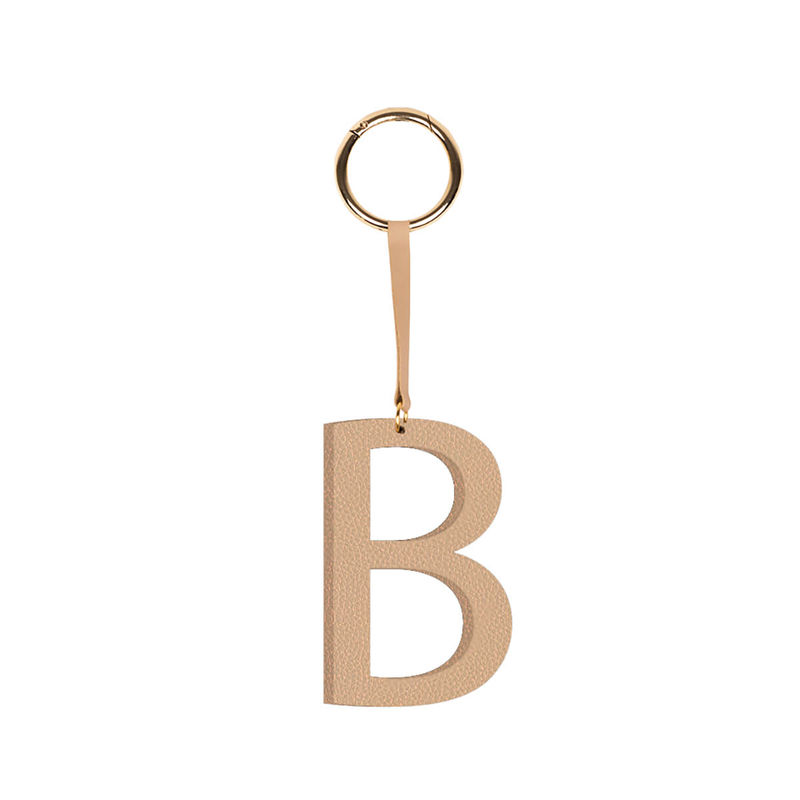 Buy Tann Trim Beige Letter Bag Charm Letter B Online