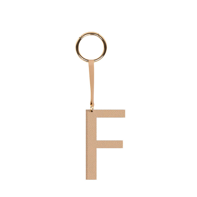 Buy Tann Trim Beige Letter Bag Charm Letter F Online