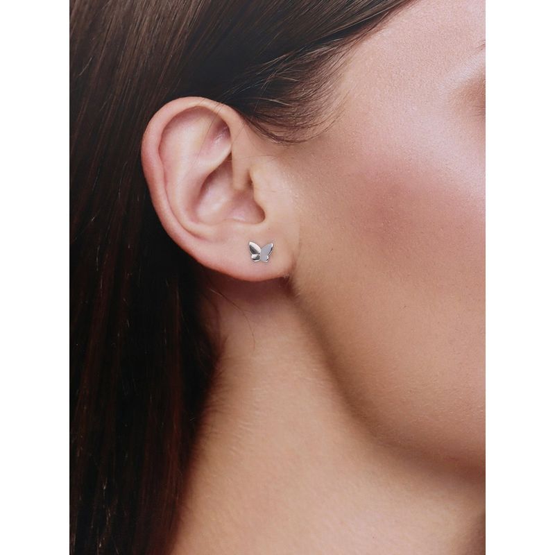 Buy Kai Jewel Minimalistic Argent Butterfly Sterling Silver Earrings Online