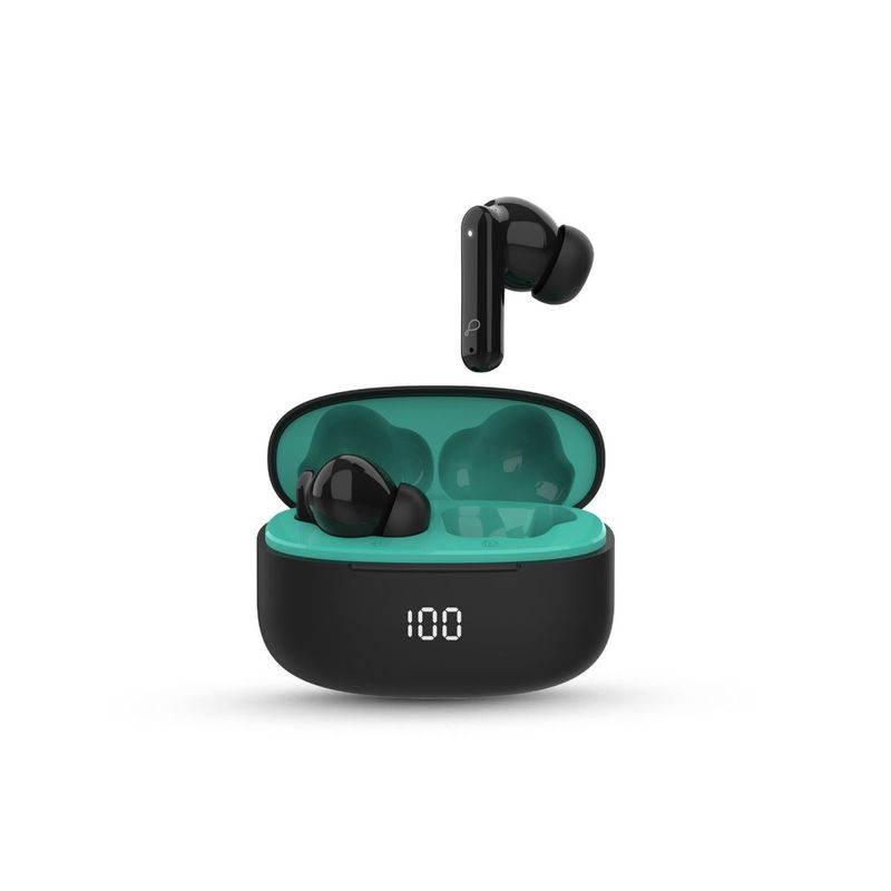 Buy Pebble Twins Pro True Wireless Earpods, ENC With Quad Mics -Black ...