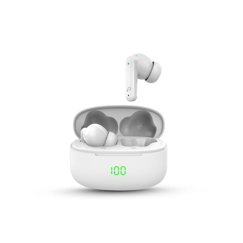 Buy Pebble Twins Pro True Wireless Earpods, ENC With Quad Mics -White ...