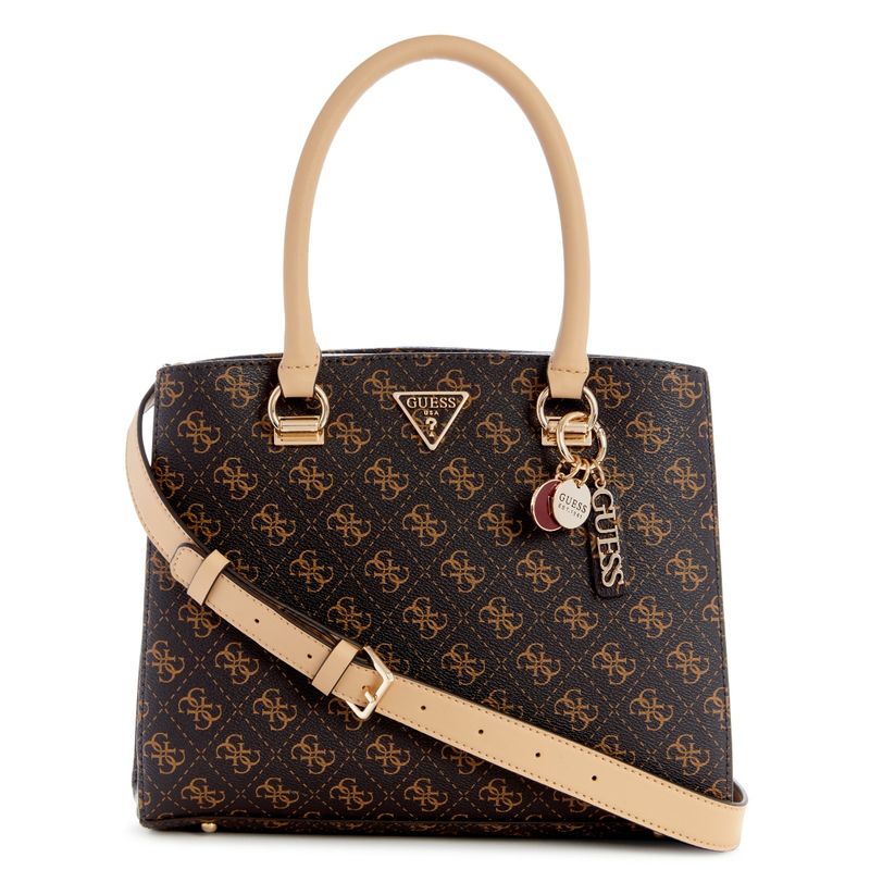 Buy Guess Brown Noelle Girlfriend Satchel Bag Online