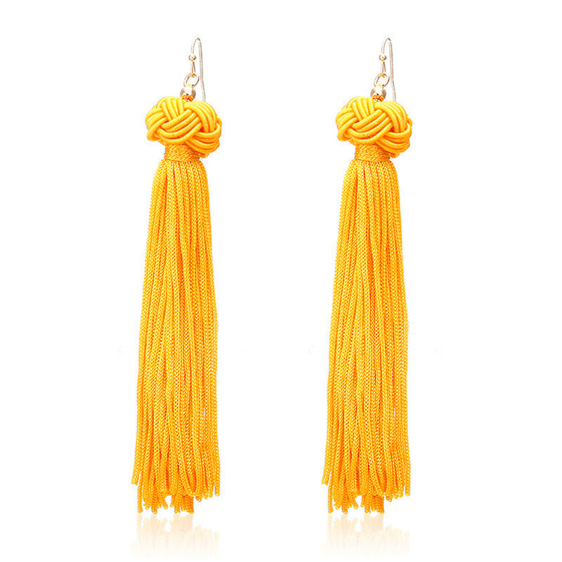 Buy Jewels Galaxy Exclusive Thread Tassel Earrings For Women Online
