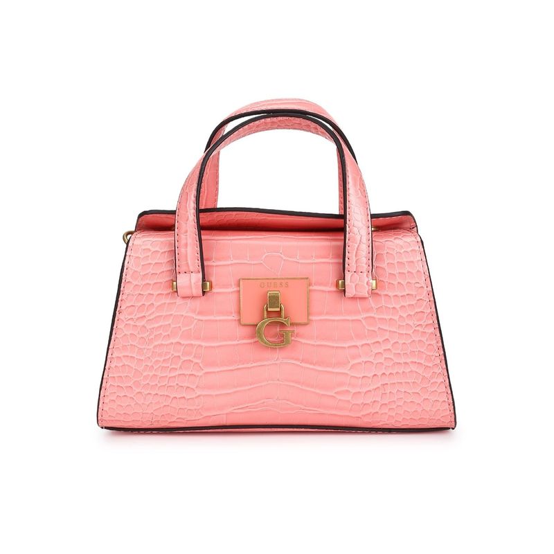 Buy Guess STEPHI MINI SATCHEL Orange Sling and Cross bag Online