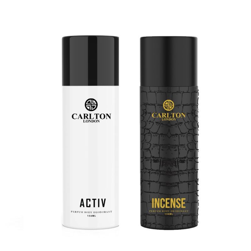 Buy Carlton London Perfume Men Combo Of Activ And Incense Deo Online