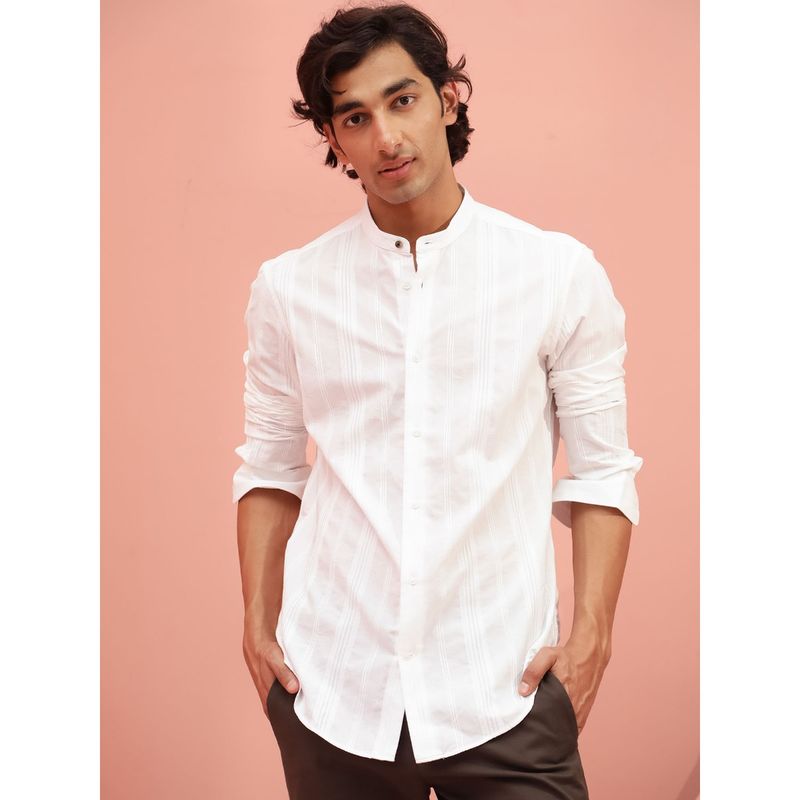 Buy RARE RABBIT Doppler White Shirt Online