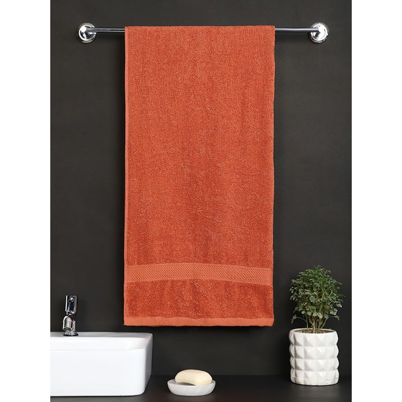 Buy RAYMOND HOME 380 GSM 100 Percent Cotton Rust Towel Online