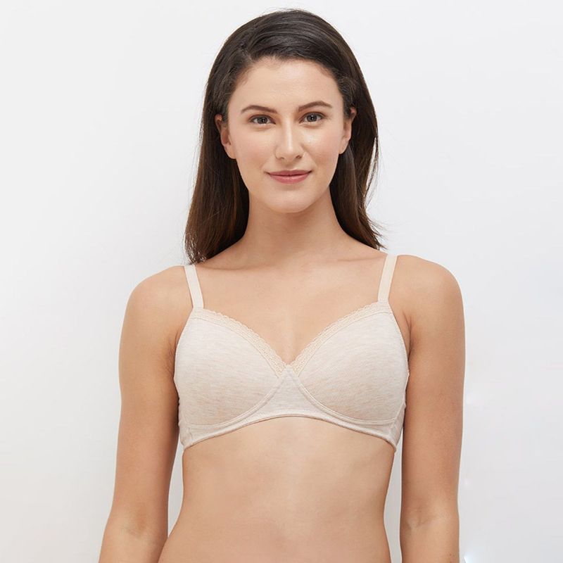 Buy Wacoal Modernity Padded Non Wired Bra Beige Online