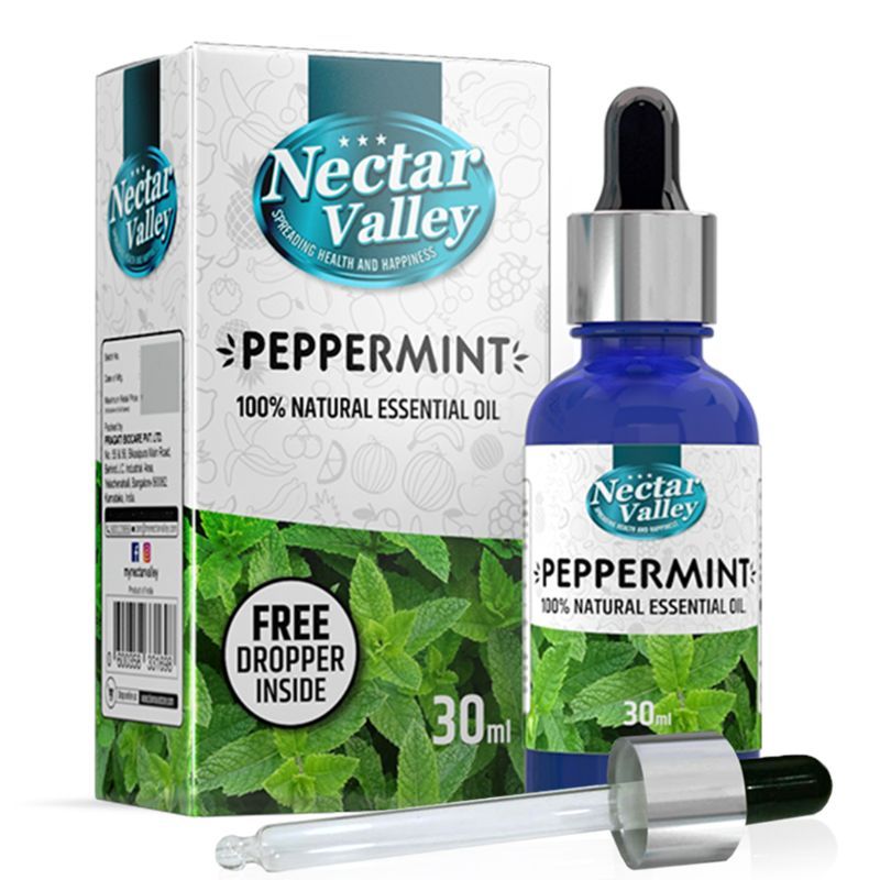 Buy Nectar Valley Peppermint Essential Oil, 100% Natural Peppermint Oil ...