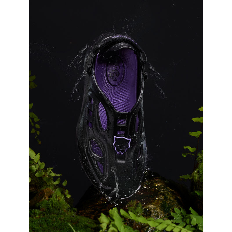 Buy The Souled Store Official Black Panther: Wakanda Black Men Clogs Online