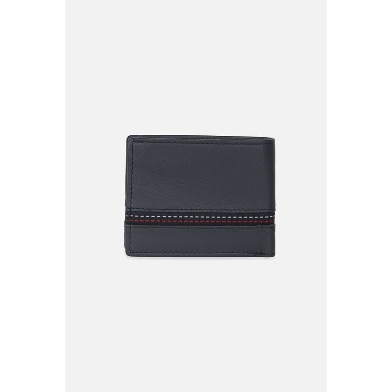 Buy Louis Philippe Men Grey Solid Leather Wallet Online