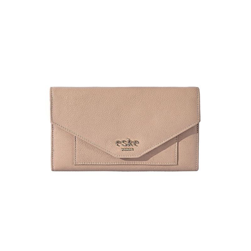 Buy Eske Percy Genuine Leather Trifold Women's Wallet Brown Online