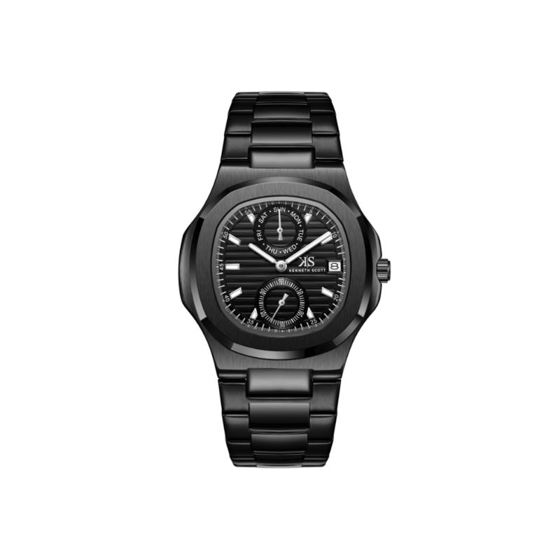 Buy Kenneth Scott Men's Analog Black Dial Watch (K25002-BBBB) (M) Online