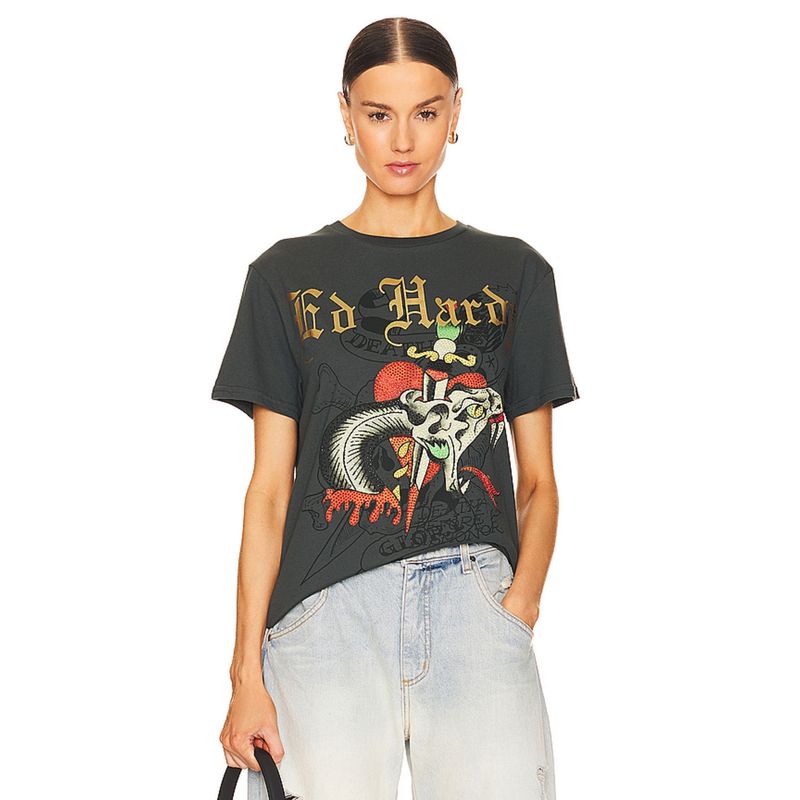 Buy Ed Hardy Dagger Snake Tee Online