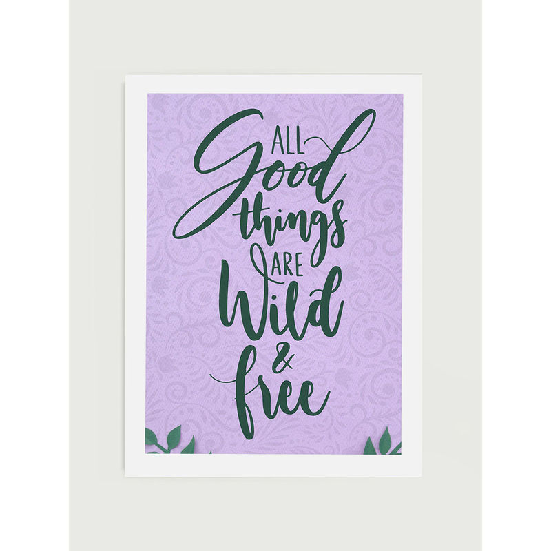 Buy DecorTwist Purple Inspirational Quotes Printed Poster Framed Wall ...