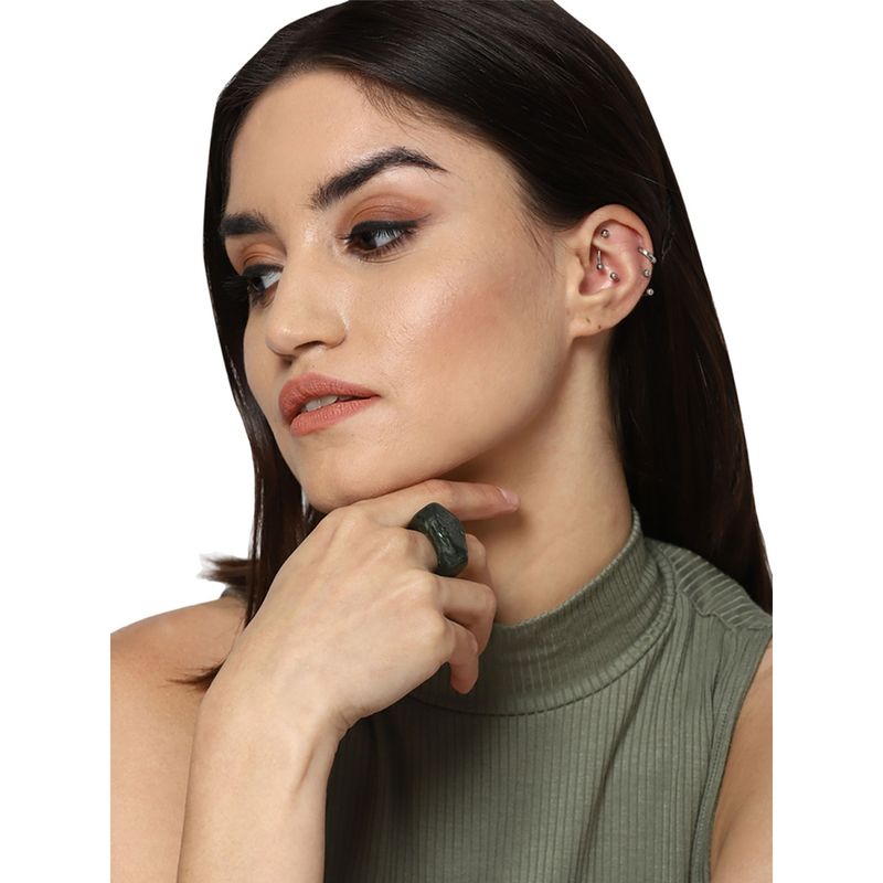 Buy Forever 21 Green Solid Rings Online