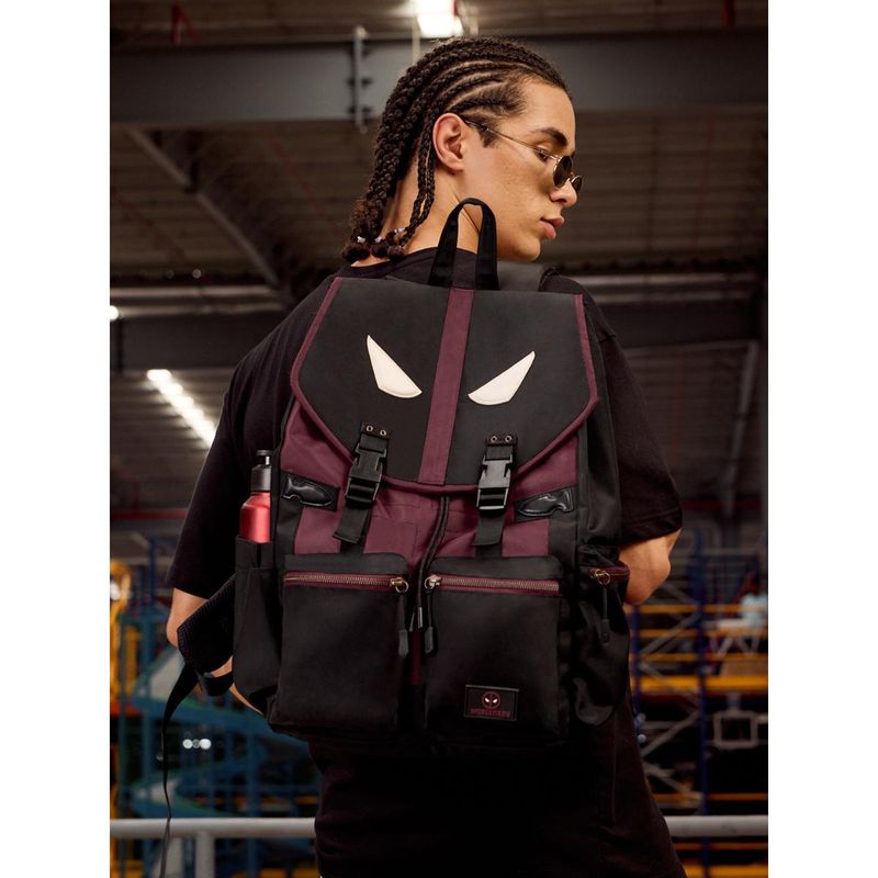 Buy The Souled Store Official Deadpool Iconic Purple Backpack Online
