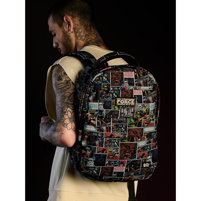 Buy The Souled Store Official Star Wars: Pattern Brown Backpack Online