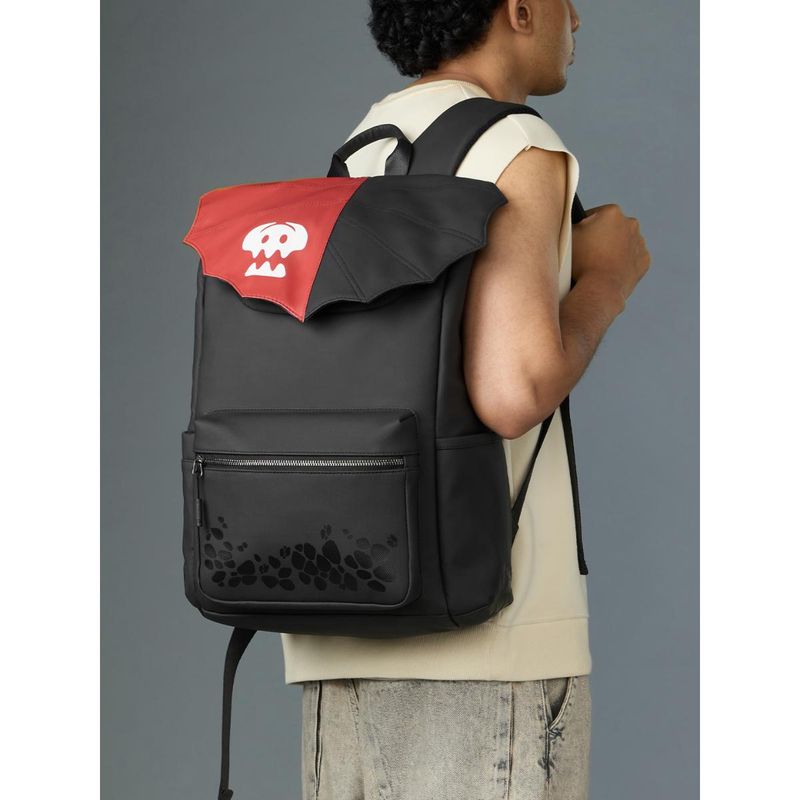 Buy The Souled Store Official Toothless Unisex Black Backpack Online