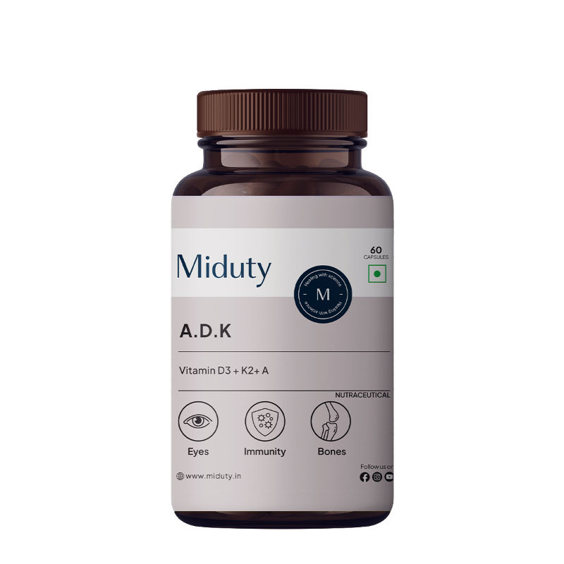 Buy Miduty Palak Notes Vitamin A.D.K Multivitamin Capsules Online