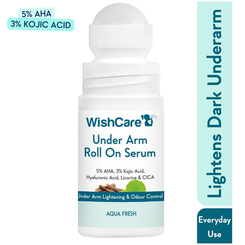 Buy Wishcare Aqua Fresh Under Arm Roll On Serum 5% AHA & 3% Kojic Acid ...
