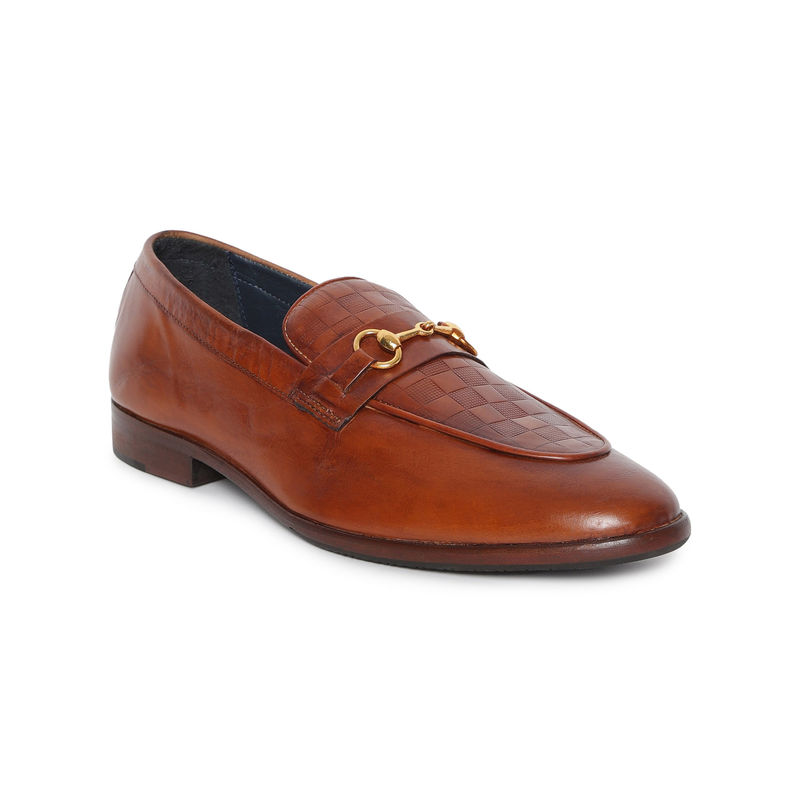 Buy RARE RABBIT Devon Tan Formal Slip On Shoes Online