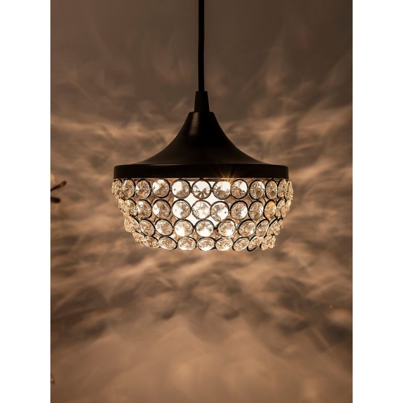 Buy Homesake Black Crystal Hanging Goblet Light Online