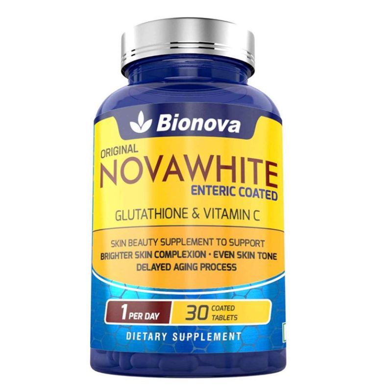 Buy Bionova Novawhite L-Glutathione and Vitamin C Tablets, Brighter ...