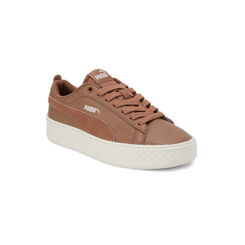 Puma Smash Platform L Mocha Mousse Women Casual Shoes - Coral: Buy Puma ...